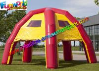 China Red Yellow Waterproof Advertising Air Inflatable Spider Tent For Event for sale