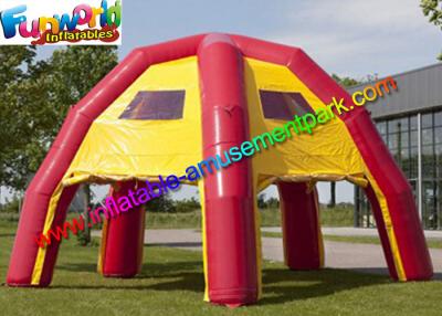 China Red Yellow Waterproof Advertising Air Inflatable Spider Tent For Event for sale