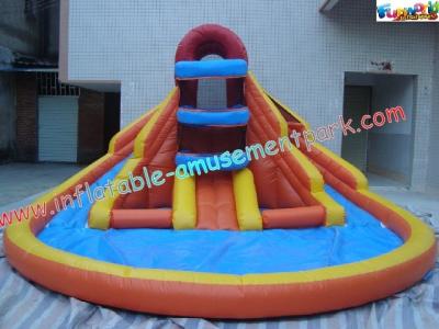 China Kids Indoor Outdoor Inflatable Water Slide 5x5x4m PVC Tarpaulin Reinforced Seams for sale