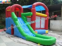 China Commercial Inflatable Bouncer Water Slide for Kids 90x75x75cm Pack Size for sale