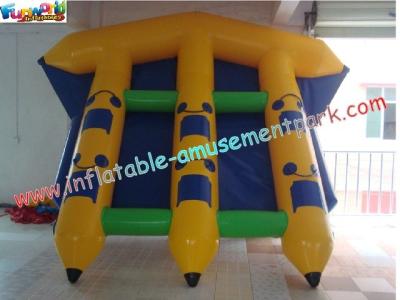 China Customized 0.9mm PVC Tarpaulin Inflatable Flyfish Towable Boat for 6 Person Use for sale