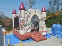 China Classical PVC Commercial Bouncy Castle 14x14x17 ft EU Standard for Kids for sale
