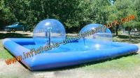 China Blue Inflatable Human Water Walking Ball 1.5-3.0 Meter Diameter with 150kg Load Capacity for Aquatic Recreation for sale