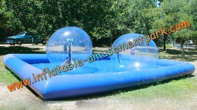 China Blue Inflatable Human Water Walking Ball 1.5-3.0 Meter Diameter with 150kg Load Capacity for Aquatic Recreation for sale