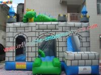 China Custom Commercial Grade Inflatable Bouncer Slide 5m x 5m PVC Tarpaulin for sale