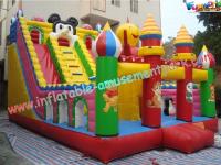 China Giant Octopus PVC Commercial Inflatable Slide Combo 8x5x6 Meters with Fire Retardant Material and CE/UL Blower for sale