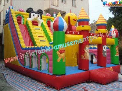 China Giant Octopus PVC Commercial Inflatable Slide Combo 8x5x6 Meters with Fire Retardant Material and CE/UL Blower for sale