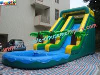 China Commercial Grade 0.55mm PVC Tarpaulin Coco Outdoor Inflatable Water Slide 9x3.6x5m for sale