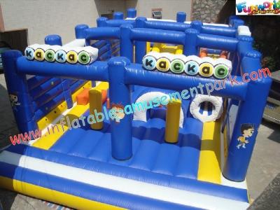 China Customized 0.55mm PVC Tarpaulin Giant Inflatable Amusement Park 12x6.5m for Kids Play for sale
