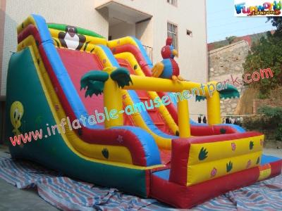 China Commercial PVC Tarpaulin Inflatable Dry Slide Combo 7x4x6m Customizable for sale