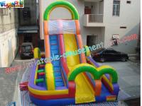 China Commercial Grade PVC Inflatable Obstacle Course Tunnel Slide 9m x 5.5m for Adults Children for sale