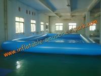 China 10m x 6m Inflatable Water Pool 0.9mm PVC Tarpaulin for Water Games Commercial for sale