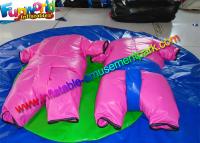 China Commercial Pink Adult Inflatable Sumo Wrestling Suits 1.5m-1.8m Height with CE/UL Certified Blower for sale