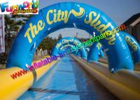 China Commercial Inflatable Water Slide 50-250M with 0.55mm PVC Material and CE/UL Certified Blower for sale