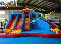 China Commercial Inflatable Water Slide with Pool - 140kg Weight, 0.55mm PVC Material, Custom Sizes Available for sale