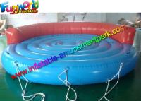China Custom Inflatable Water Towable Tube Crazy UFO 3.5m Diameter Waterproof PVC for sale