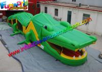 China Outdoor Crocodile Inflatables Obstacle Course Rentals / Custom Obstacle Game for sale