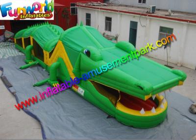 China Outdoor Crocodile Inflatables Obstacle Course Rentals / Custom Obstacle Game for sale