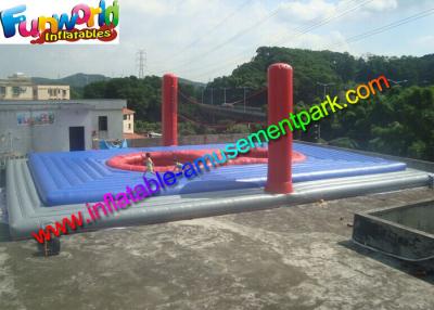China Inflatable Bossaball Court 18x12x4.5m with 1500W Blower PVC Tarpaulin for sale
