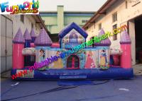 China Inflatable Bouncy Castle Princess Palace 0.55mm PVC Commercial Grade Jumping Playground for sale