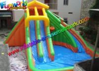 China Commercial Outdoor Inflatable Water Slide with 0.55mm PVC Tarpaulin - Custom Sizes, CE/UL Certified for sale