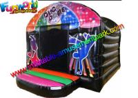 China Disco Inflatable Bouncy Castles , Inflatable Jumping Bouncer With Vinyl for sale