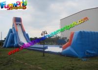 China Commercial Giant Inflatable Slip N Slide 0.55mm PVC Tarpaulin Water Park for sale