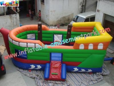 China Commercial Inflatable Bouncy Castle Pirate Moonwalk House 6m x 3m x 2.5m for Kids for sale