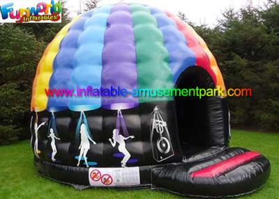 China Music Inflatable Disco Dome Bouncy Castles Customized For Dancing for sale