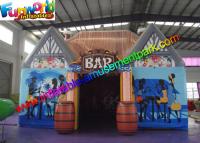 China Waterproof Inflatable Bar Tent , House Inflatable Event Tent With Barrel for sale