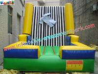 China Inflatable Velcro Wall Sticky Game for Children 4L x 3.5W x 2.5H Meter Commercial Grade PVC for sale