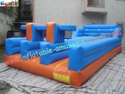 China PVC Inflatable Bungee Run Triple Lane 8x4x2m Commercial Grade Sports Game for sale