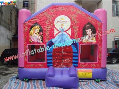 China Commercial PVC Inflatable Bouncy Castle 4x4x4M Princess Theme Kids Jumping House for sale