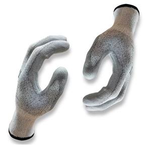 China Antislip Ce En 388 4x43c Impact Cut Resistant Gloves Level 5 Foam Nitrile Coating for sale