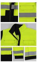 China ANSI 100% Polyester 300D Oxford Fabric Reflective Hi Vis Waterproof Jacket 180g for sale