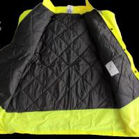 China ANSI 100% Polyester 300D Oxford Fabric Reflective Hi Vis Waterproof Jacket 180g for sale
