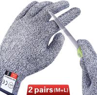 China Wood Carving HPPE Level 5 Puncture Resistant Cut Proof Work Gloves  S for sale