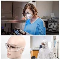 China Chemical Resistant PPE Protective Eyewear Safety Glasses Droplet Infection 400nm for sale
