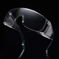 China Chemical Resistant PPE Protective Eyewear Safety Glasses Droplet Infection 400nm for sale