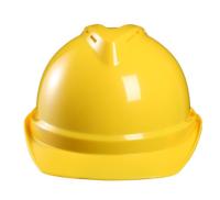 China HPPE  Abs Engineering Yellow Construction Worker Helmet 64cm for sale