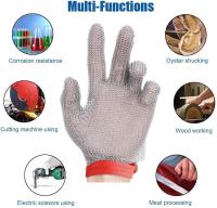 China 304L Butchers Wire Mesh Cutting Gloves For Knife Polishing for sale