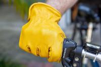 China Motorcycle Cowhide Mens Leather Work Gloves EN420 EN388 ANSI for sale