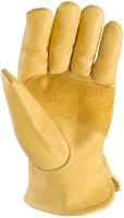 China EN388 Cuff Patched Insulated  Leather Work Gloves Abrasion Resistant for sale