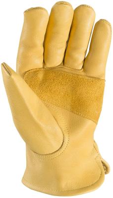 China EN388 Cuff Patched Insulated  Leather Work Gloves Abrasion Resistant for sale