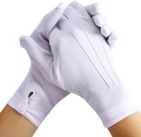 China 100% Nylon Knitted White Cotton Canvas Work Gloves 26cm for sale