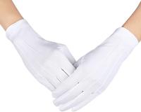 China 8.6'' XL Military White Parade Gloves Abrasion Resistant for sale