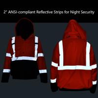 China ANSI EN20471 Hi Vis Waterproof Jacket Wet Weather Gear 300D Oxford for sale