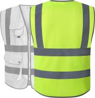 China Yellow Zipper Safety Hi Vis Waterproof Jacket Waterproof ISEA Class 2 S M L for sale