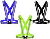 China 4 Adjustable Buckles Fiber Polyester Purple Ladies Hi Vis Vest 42*52cm for sale