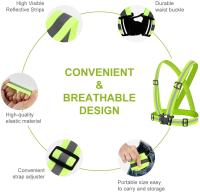 China Adjustable 1.5cm Reflective Hi Vis Running Gear 42*52cm for sale